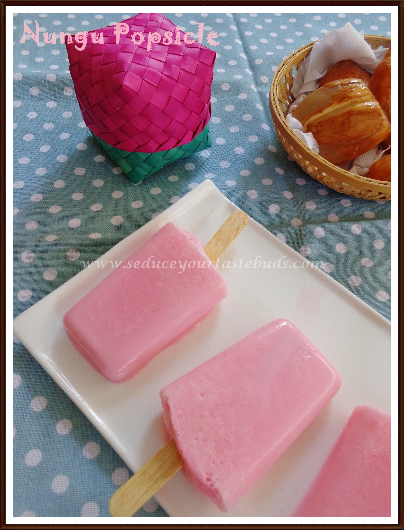 Nungu Popsicle | Rose Flavored Palm Fruit Popsicle - Seduce Your ...