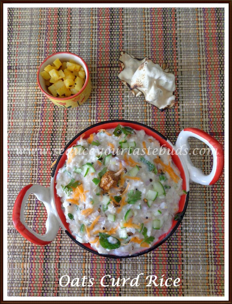 Oats Curd Rice Recipe - Seduce Your Tastebuds...