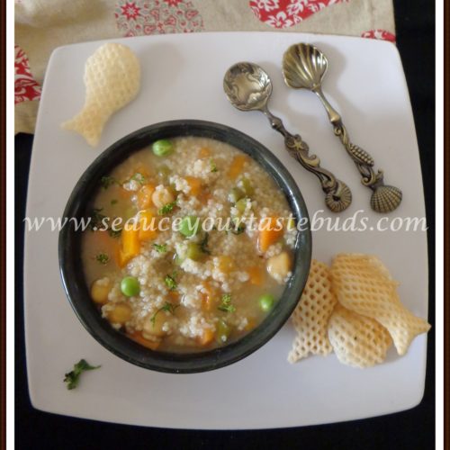 Little Millet[Samai] Vegetable Soup Recipe - Seduce Your Tastebuds...
