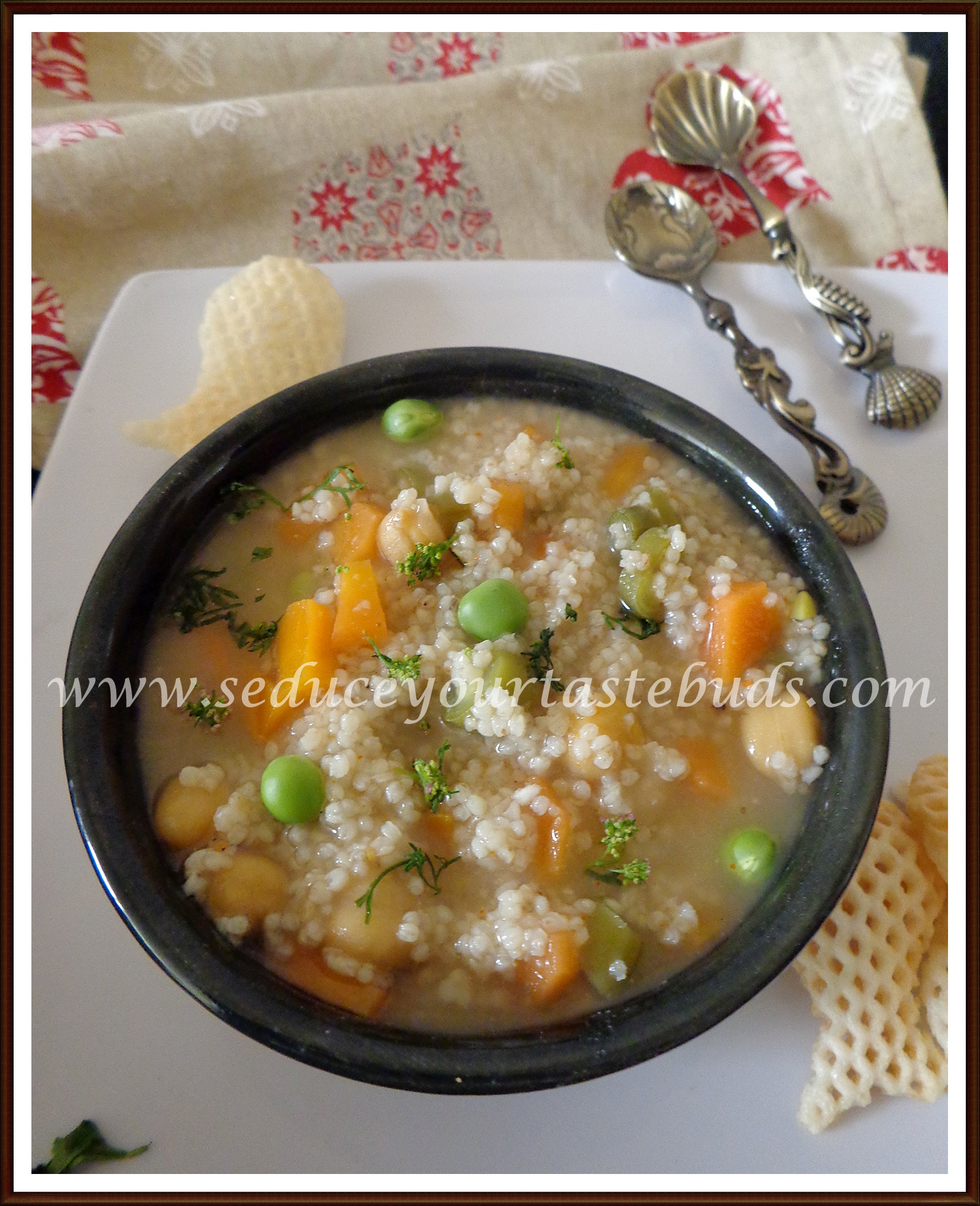 Little Millet[Samai] Vegetable Soup Recipe - Seduce Your Tastebuds...