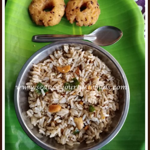Milagu Jeeraga Sadam|Pepper Cumin Rice Recipe - Seduce Your Tastebuds...