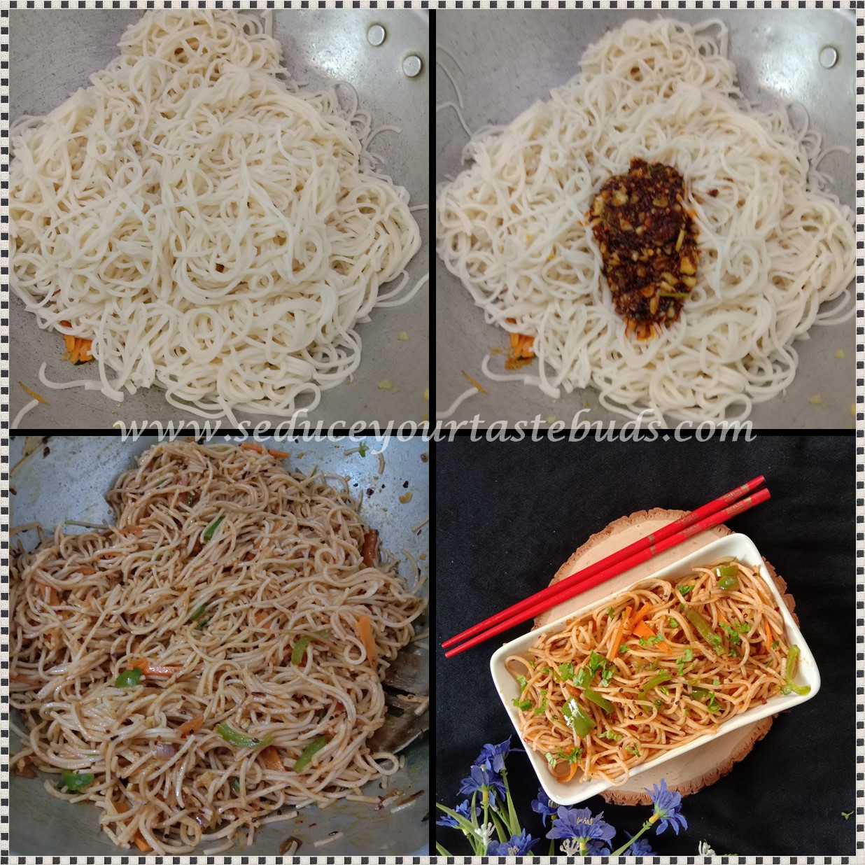 Chilli Garlic Noodles Recipe | Easy Dinner Ideas - Seduce Your Tastebuds...